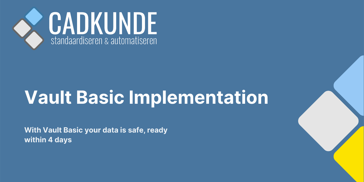 With Vault Basic your data is safe, ready within 4 days